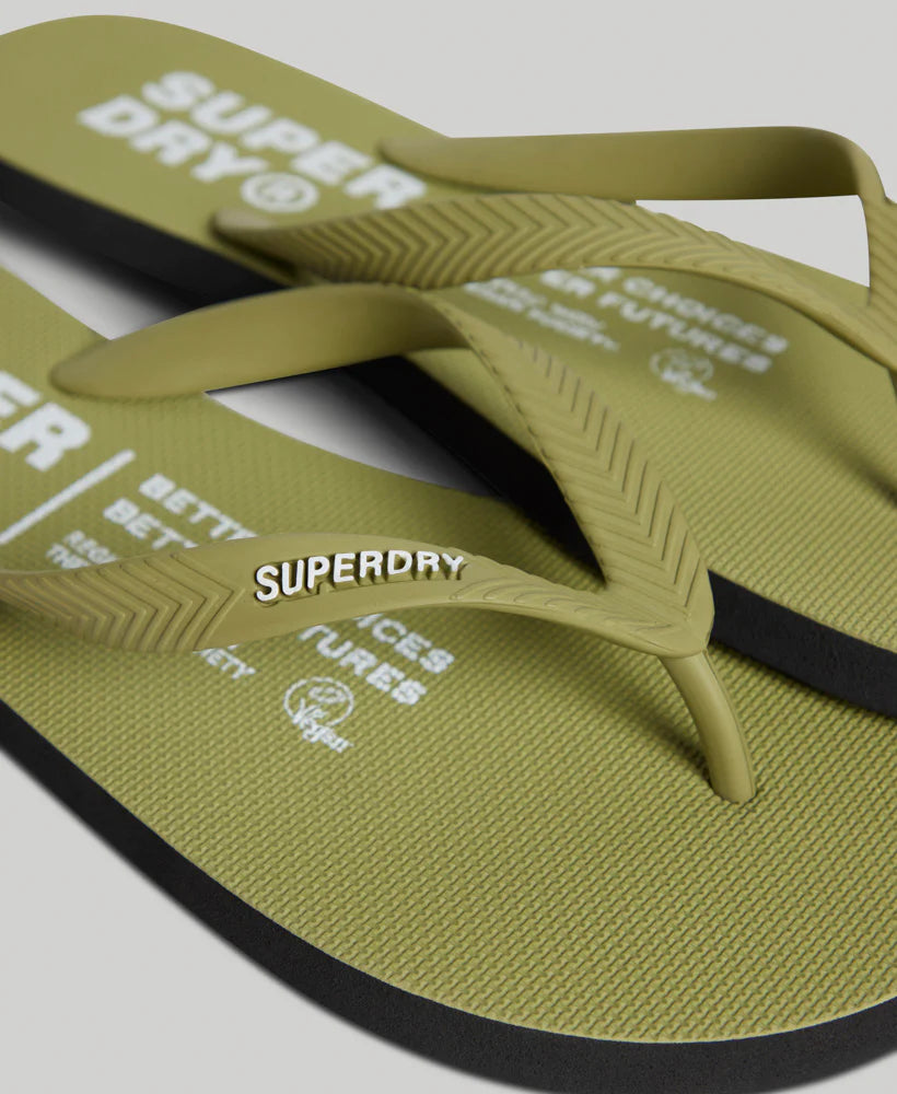 Superdry Studios Vegan Flip Flops | Going Green – LIFE FOR MEN
