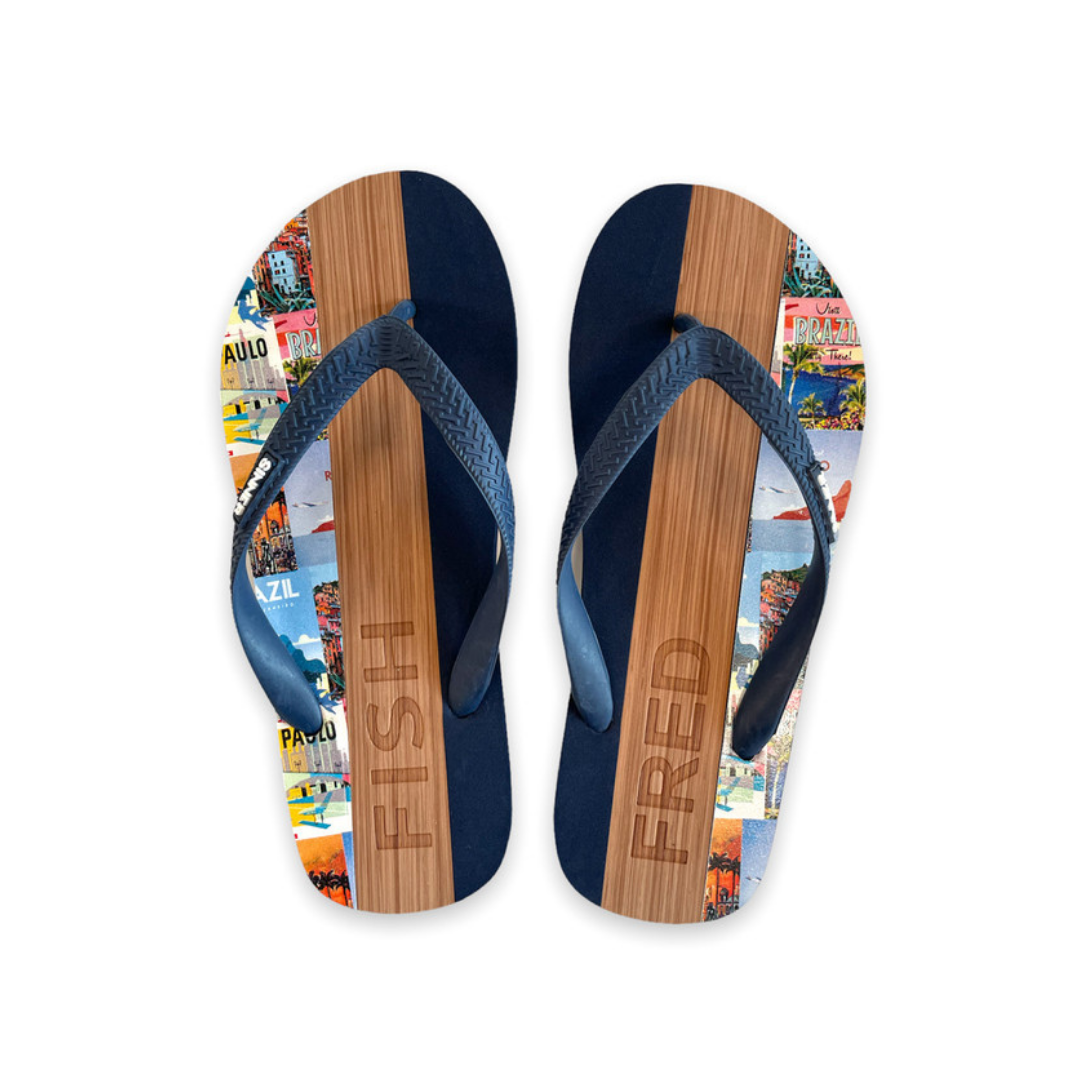 A Fish Named Fred Brazil Flip Flops – LIFE FOR MEN