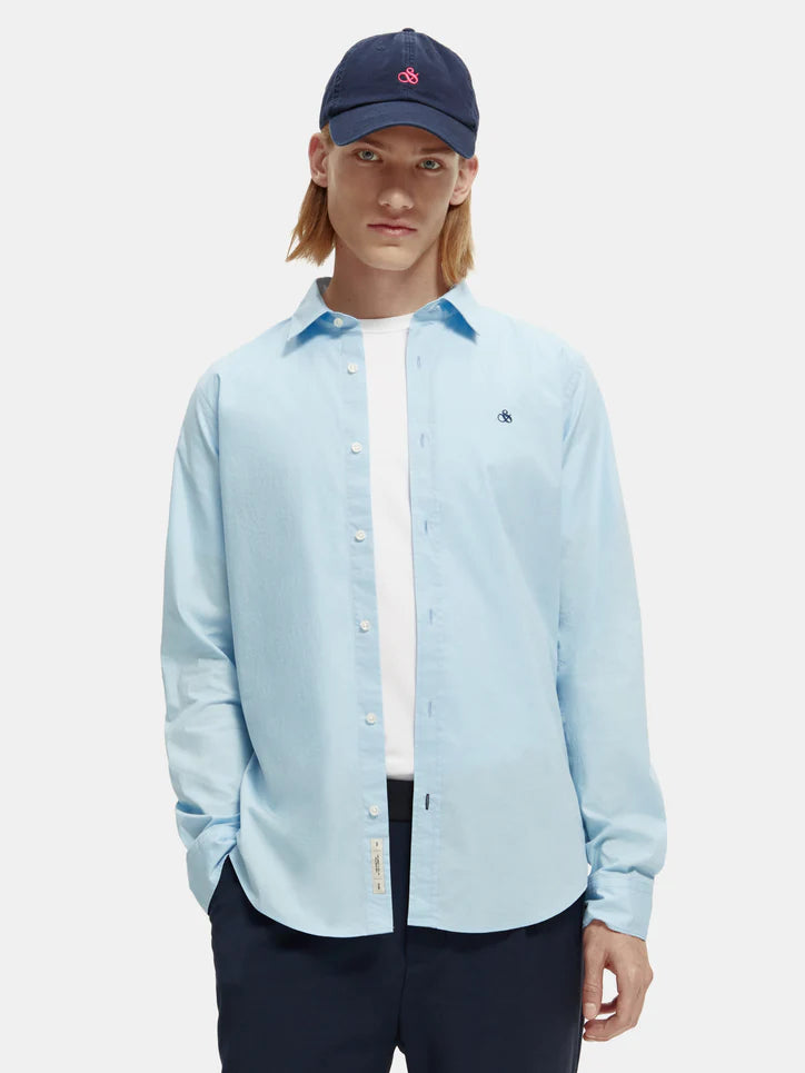 Scotch & Soda Organic Sharp Shirt | Sky – LIFE FOR MEN