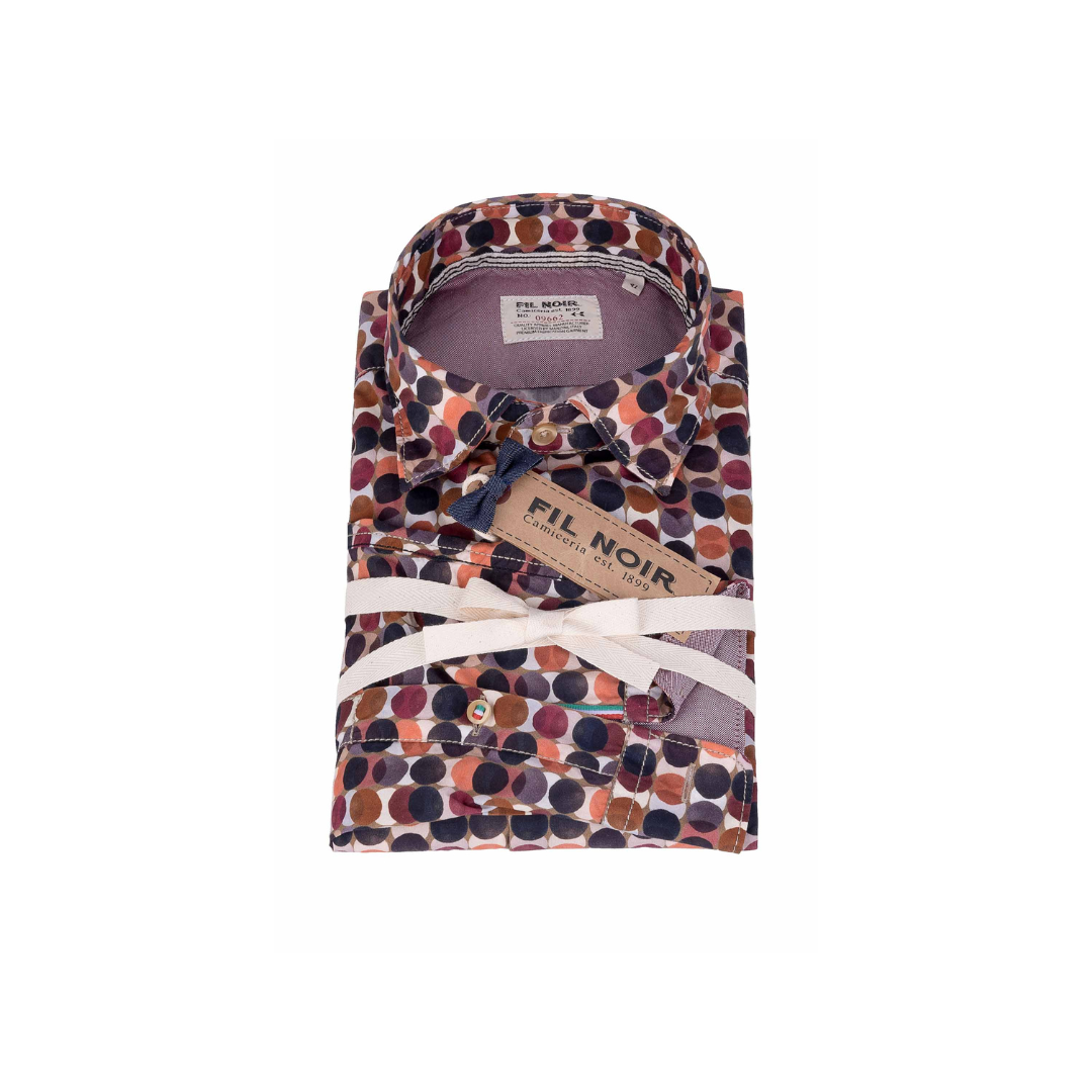 Fil Noir Spotty Shirt | Orange – LIFE FOR MEN