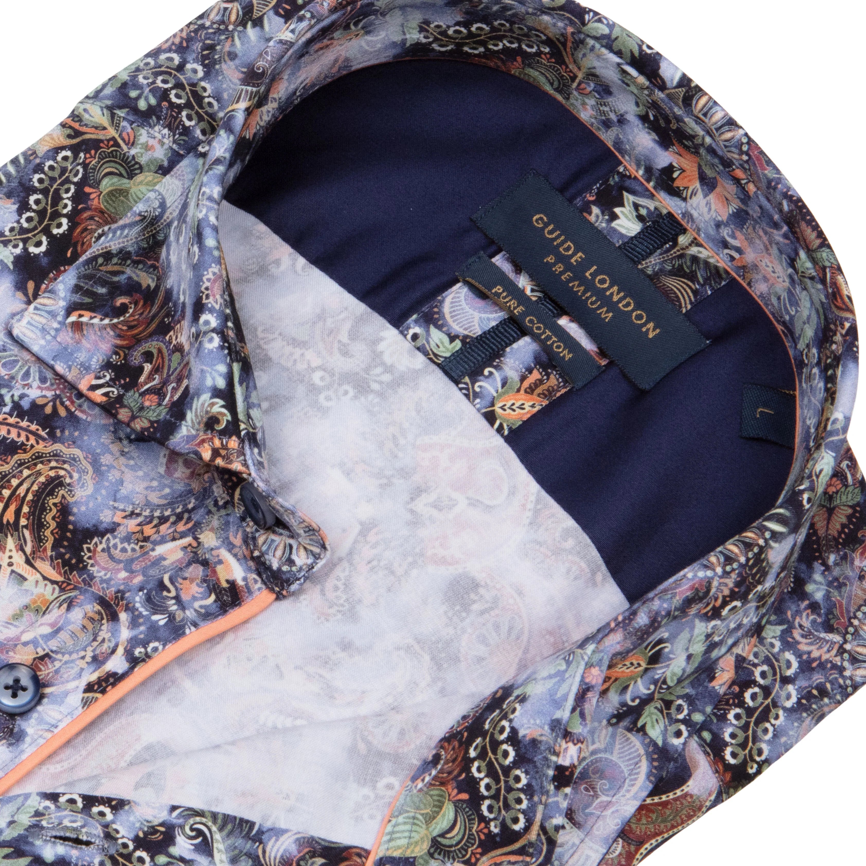 Guide London One Of A Kind Long Sleeve Shirt | Multi – LIFE FOR MEN