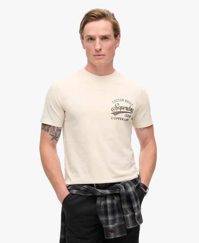 Superdry Copper Label Chest Graphic T-Shirt | Rice White – LIFE FOR MEN